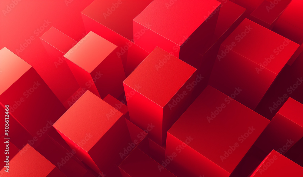 Red background, red color blocks, simple and minimalist style ...
