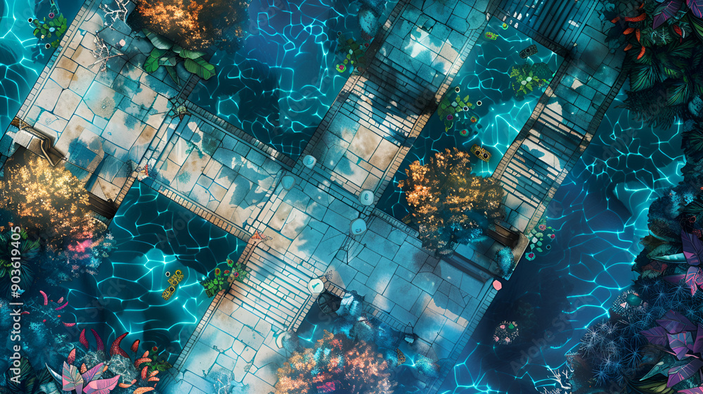 Christmas Battle Map - DnD, RPG Map for Dungeons and Dragons, Game ...