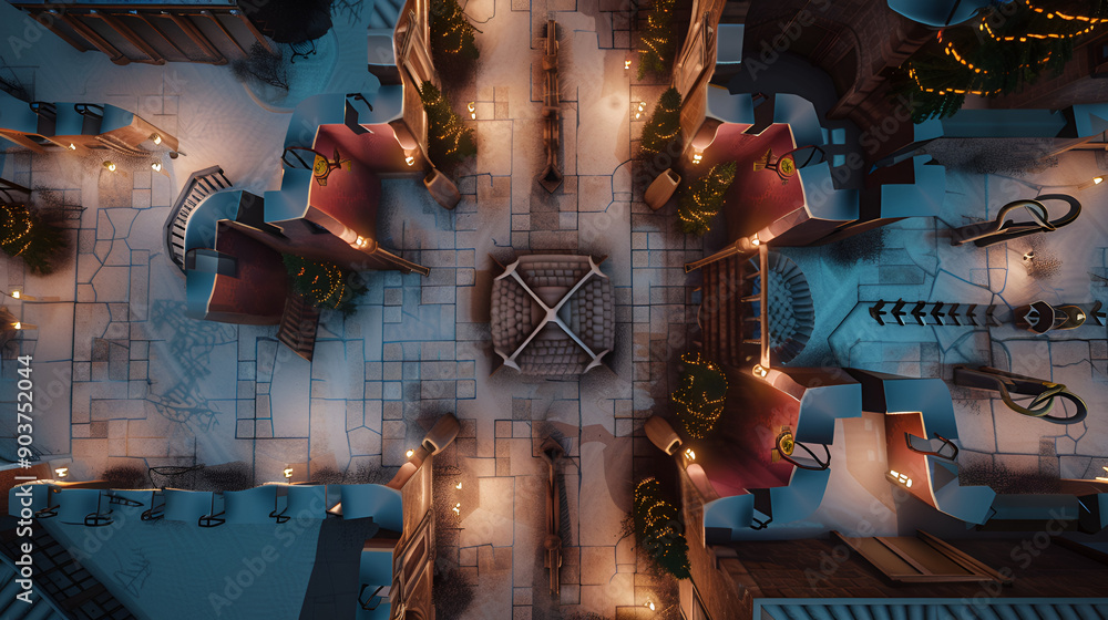 Christmas Battle Map - DnD, RPG Map for Dungeons and Dragons, Game ...