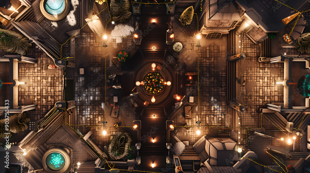 Christmas Battle Map - DnD, RPG Map for Dungeons and Dragons, Game ...