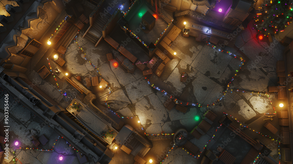 Christmas Battle Map - DnD, RPG Map for Dungeons and Dragons, Game ...