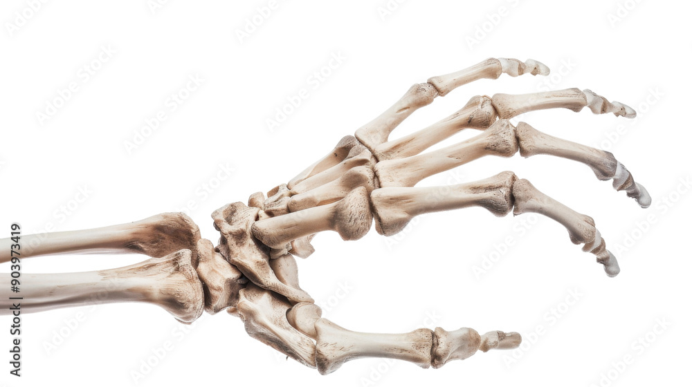 Human hand skeleton on transparent background Stock Photo | Adobe Stock