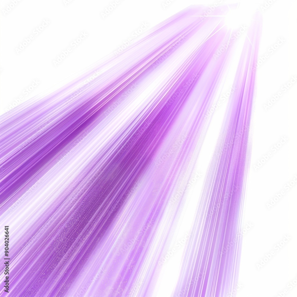 Ethereal Beam of Soft Purple Light Descending from Above: Radiant ...