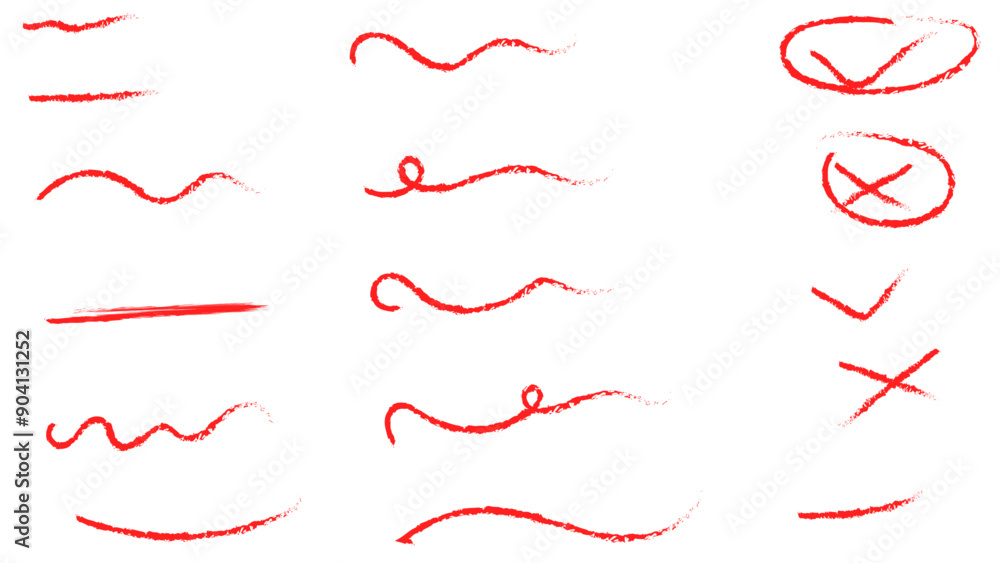 Doodle chalk check mark set. Black Red charcoal pencil check boxes ...