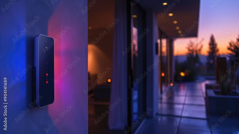 A next-gen smart home lighting system with customizable colors and ...
