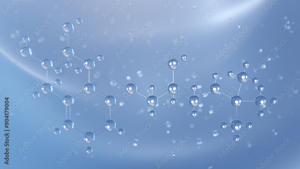 Ilustración de Stock nadolol molecular structure, 3d model molecule ...