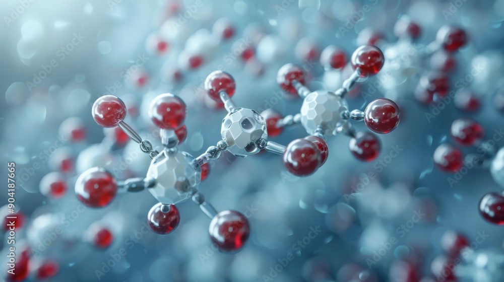 Detailed 3D model visualization of the tirzepatide molecule, showcasing ...