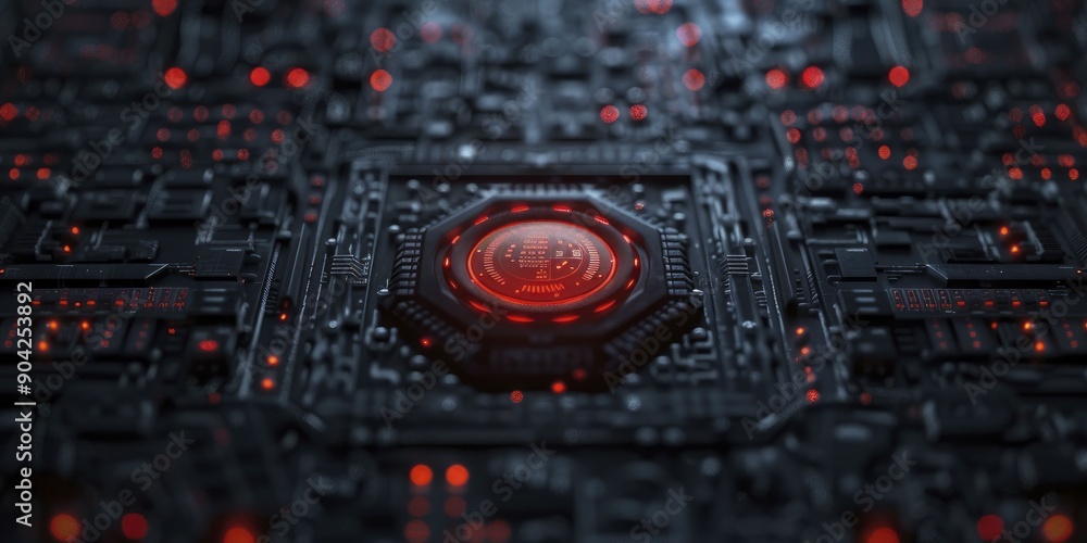 Elaborate cyber textures and complex, tech-centric designs for digital ...