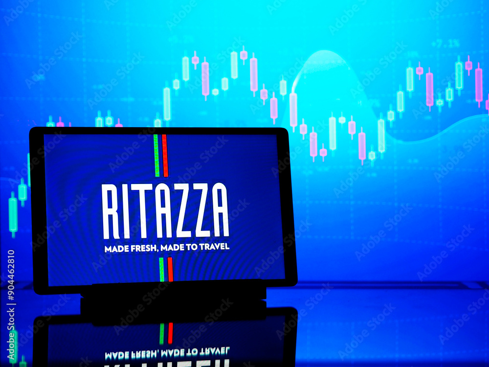 In this photo illustration, Caffe Ritazza owned by the British multinational company SSP Group ...