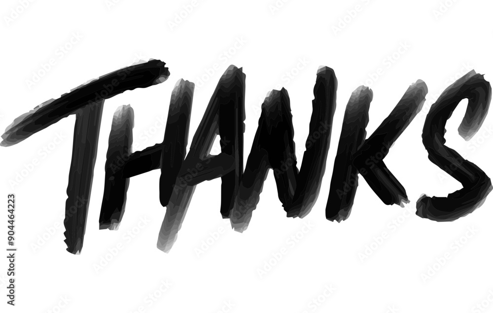Thanks Black Bold. Thank you Brushpen font vector. Calligraphy script ...