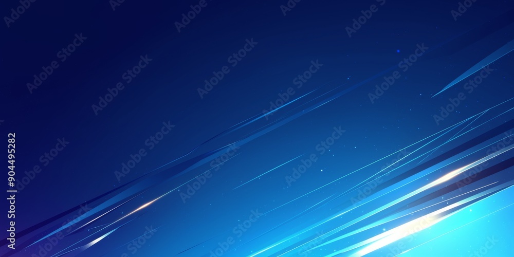 Abstract Dark Blue Gradient Background with Lines and Light Effects ...