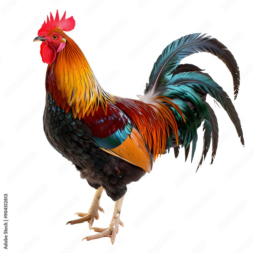 rooster isolated on transparent background. Gallic rooster . Stock ...