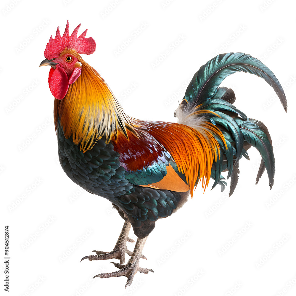 rooster isolated on transparent background. Gallic rooster . Stock ...