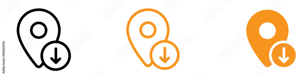Accurate Download GPS Map Location Icon for Navigation and Travel Apps ...