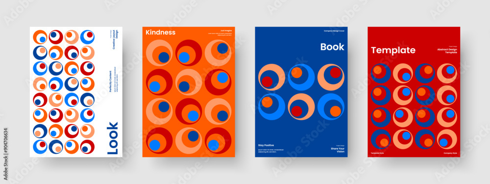Modern Book Cover Layout. Geometric Banner Template. Isolated Report ...