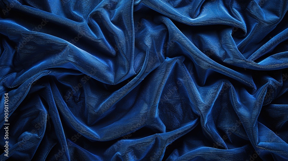 Royal Blue Velvet Drape: Luxurious, rich, and inviting, this photo ...