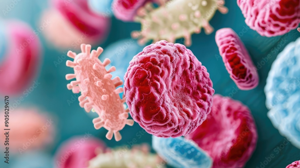 Bacterial colonies on bathroom door frames, germs, bathroom, showing ...