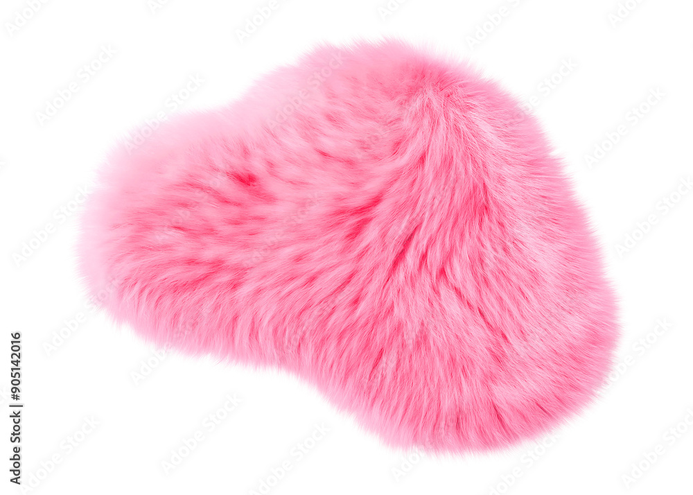 Pink blob shape png fluffy 3D shape, transparent background Stock ...