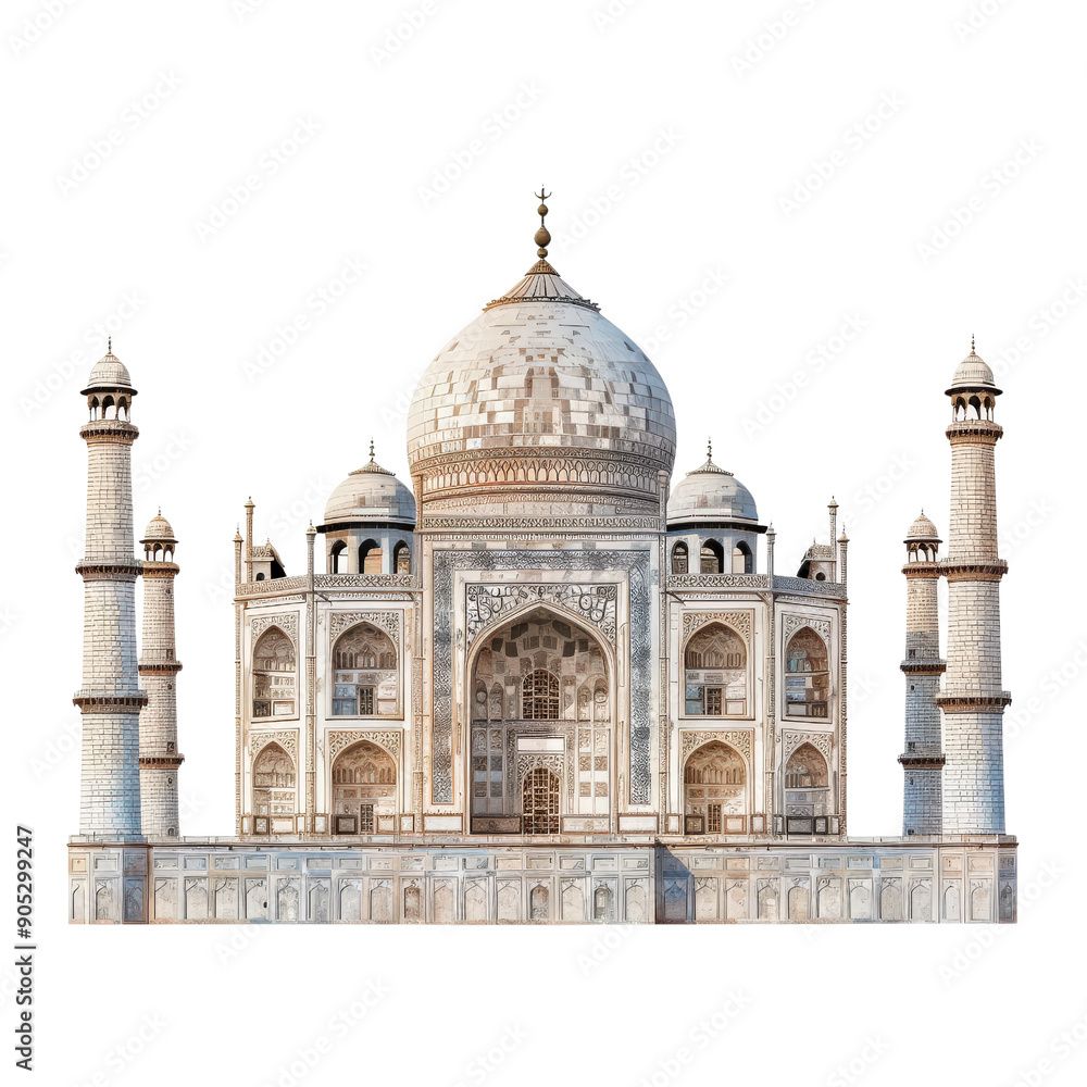 Stunning architectural masterpiece, the Taj Mahal showcases magnificent ...