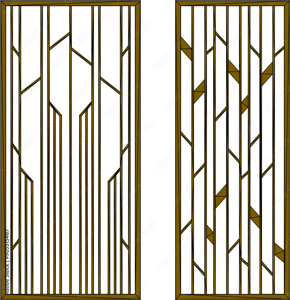 Vector sketch illustration of modern warehouse background pattern ...