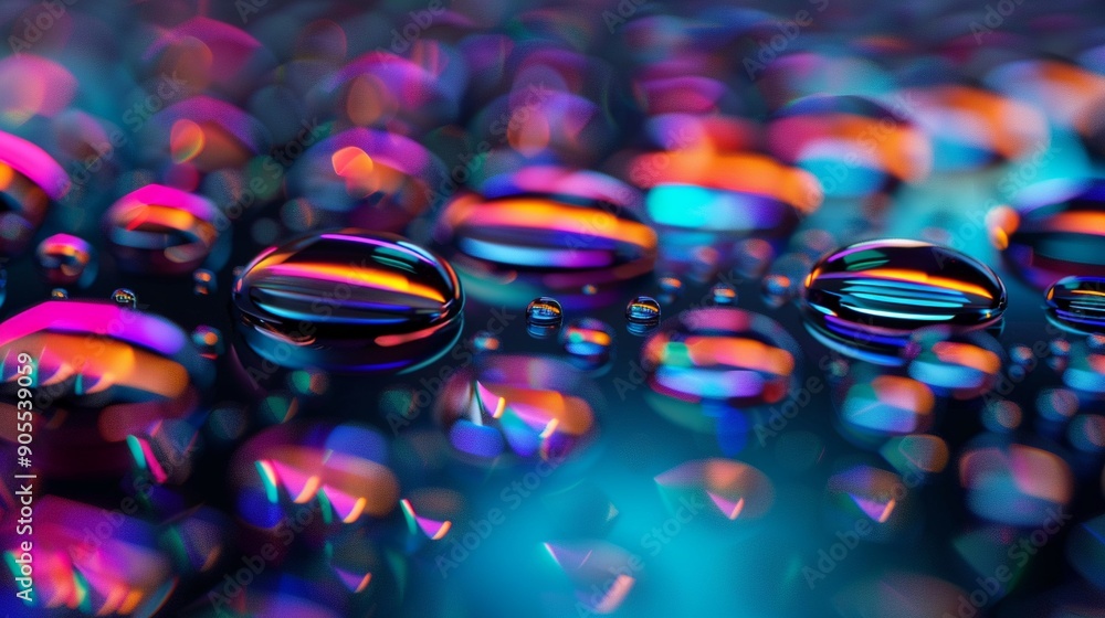 Detailed view of reflective visual art, demonstrating intricate ...