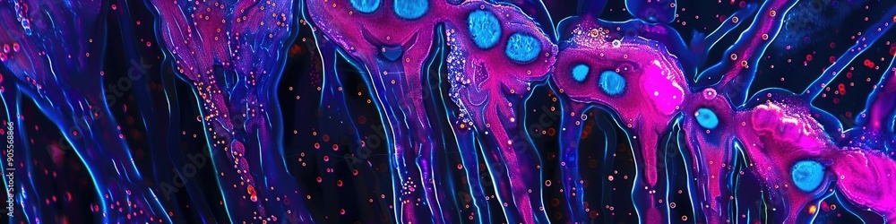 Cross section of spinal cord showing ventral horn neurons with Luxol ...