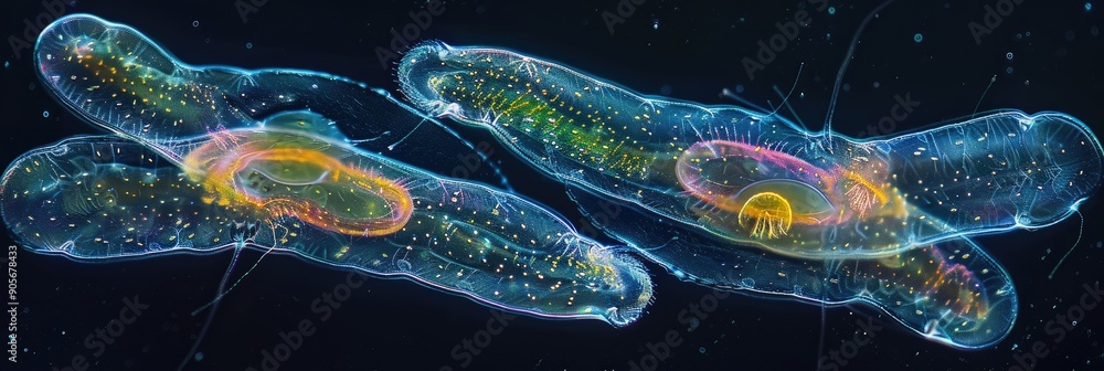Paramecium caudatum ciliate Ciliophora Protista stained cells ...