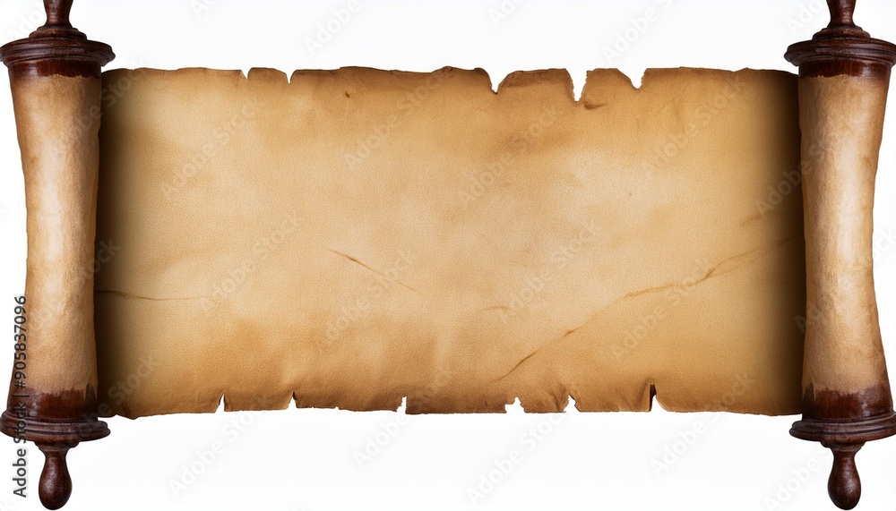 old scroll papyrus parchment paper map background medieval manuscript ...