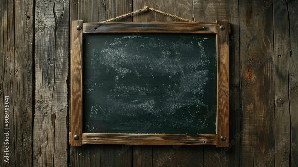 Placard on black board for concept design ready for writing versatile ...