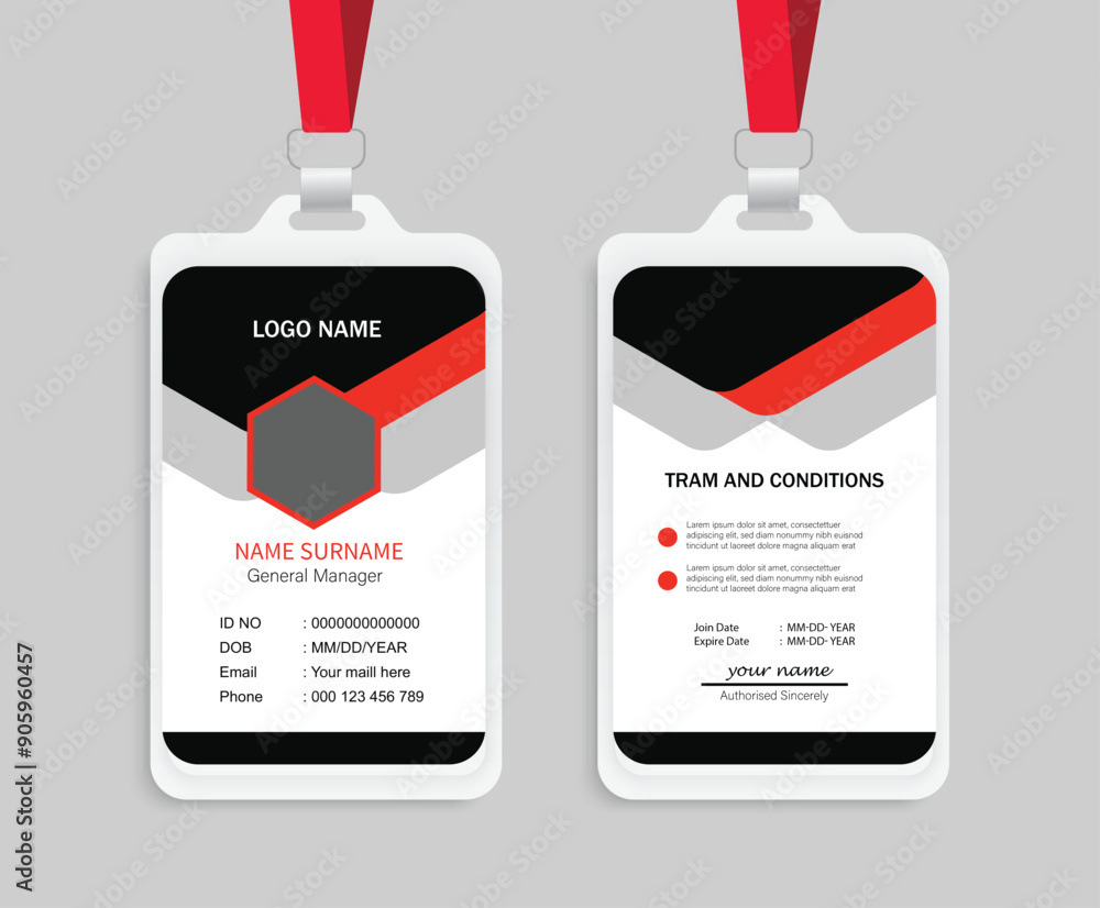 Modern and clean business id card template. professional id card design ...