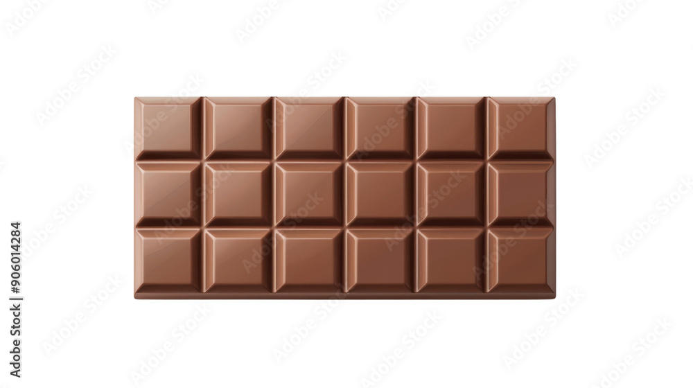 Delicious milk chocolate bar with segmented squares, perfect for sweet ...