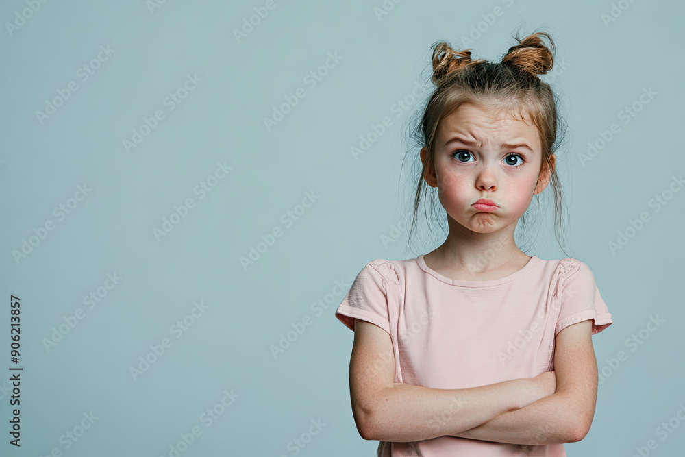 Confused expression model shoot, child looking puzzled wide eyed raised ...