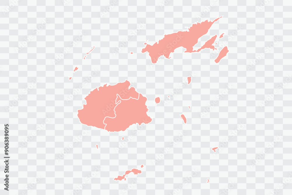 Fiji Map salmon Color Background quality files png Art & Illustration ...