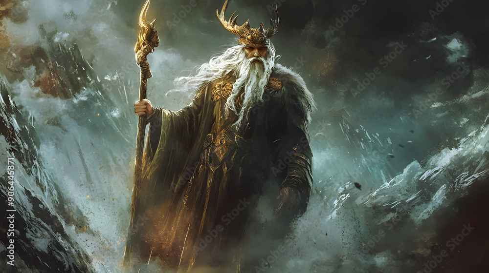 Baldr god of light and peace. Ancient old Nordic and Germanic deity ...