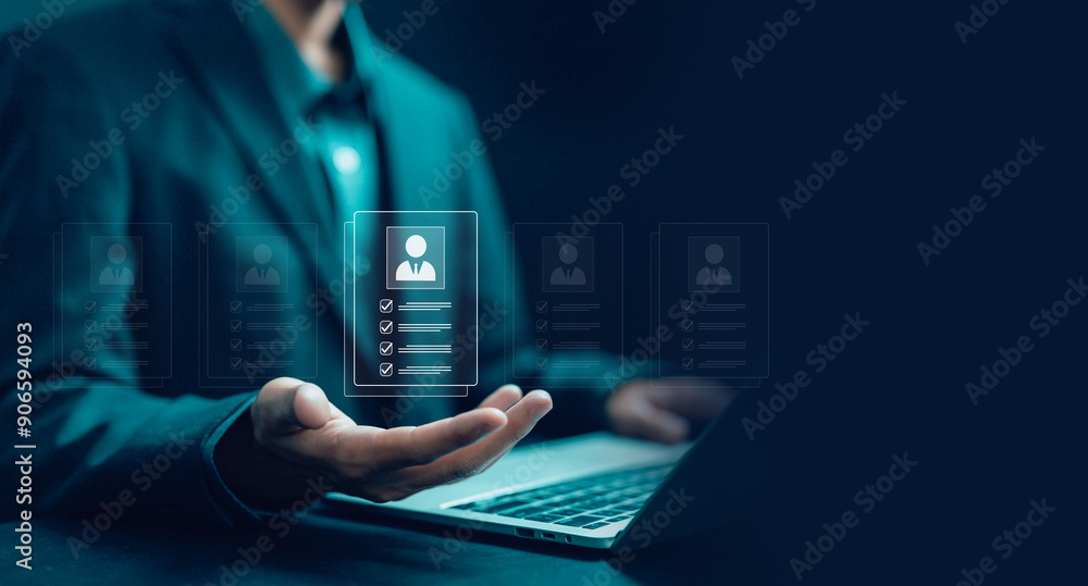 HR business concept. human resource manager. recruitment process ...