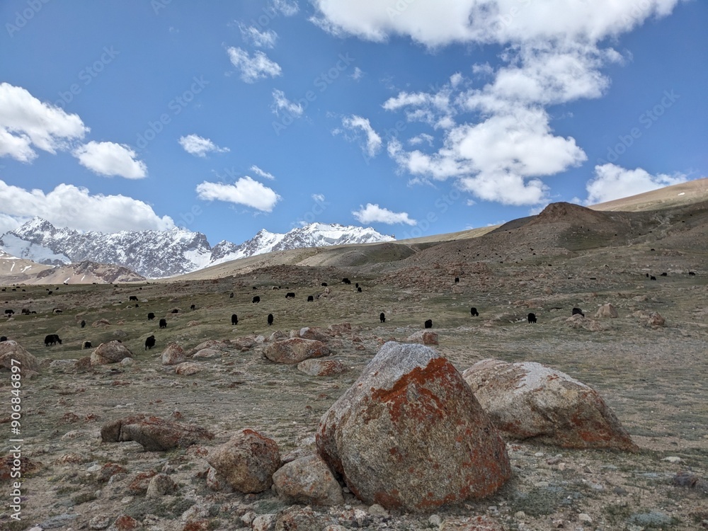 Breathtaking Views of Shimshal Pass in the Pamir Mountains. Shimshal ...