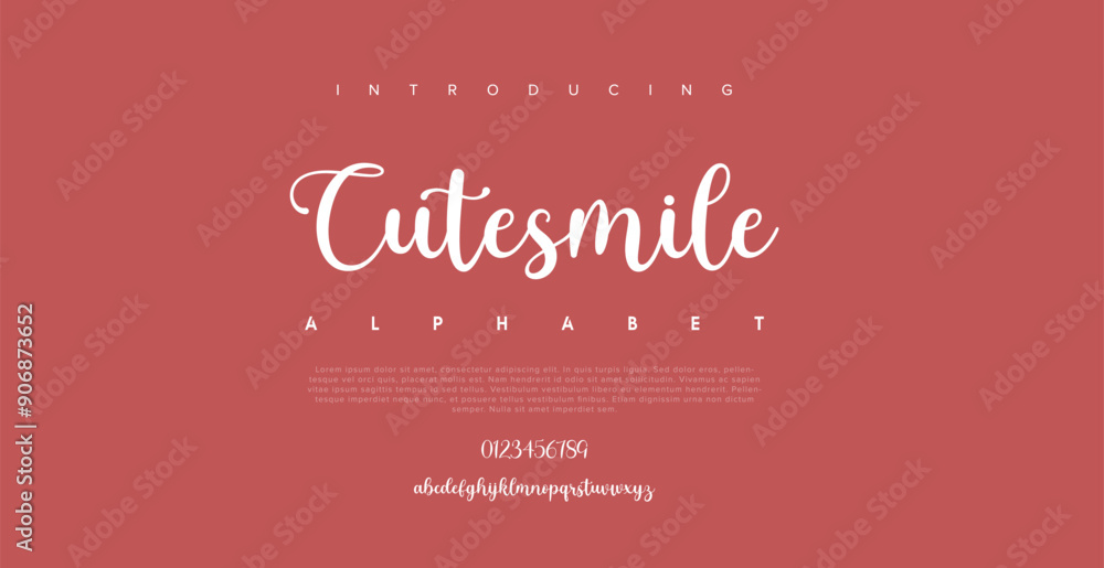 Hand drawn typeface. Handwritten script alphabet isolated on white ...