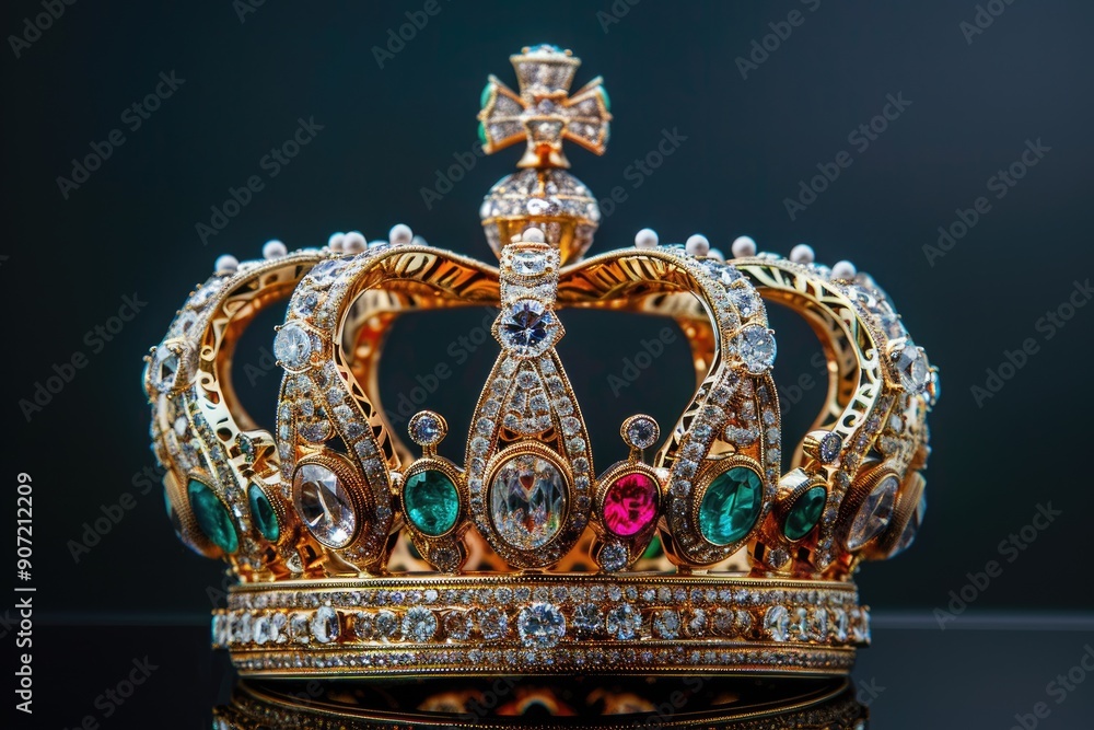 Royal emblem: the crown as a symbol of authority and tradition ...