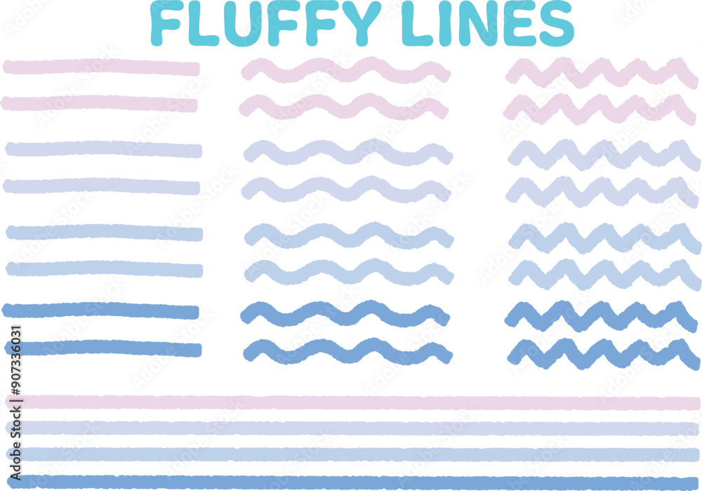 The simple line which is pretty by fashion, an underline material. Blue ...