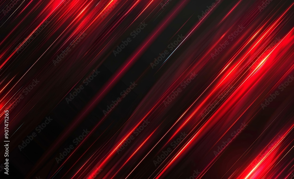 Red and black background with diagonal lines for copy space, abstract ...