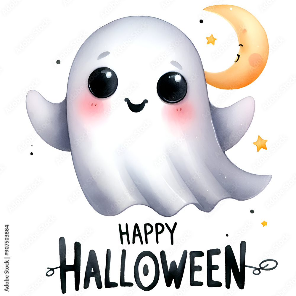 Cute Ghost Clipart Bundle, Halloween Ghost PNG, Ghostly Clipart ...