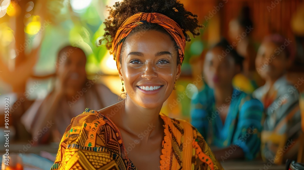 scene depicting cultural orientation, where participants are learning ...