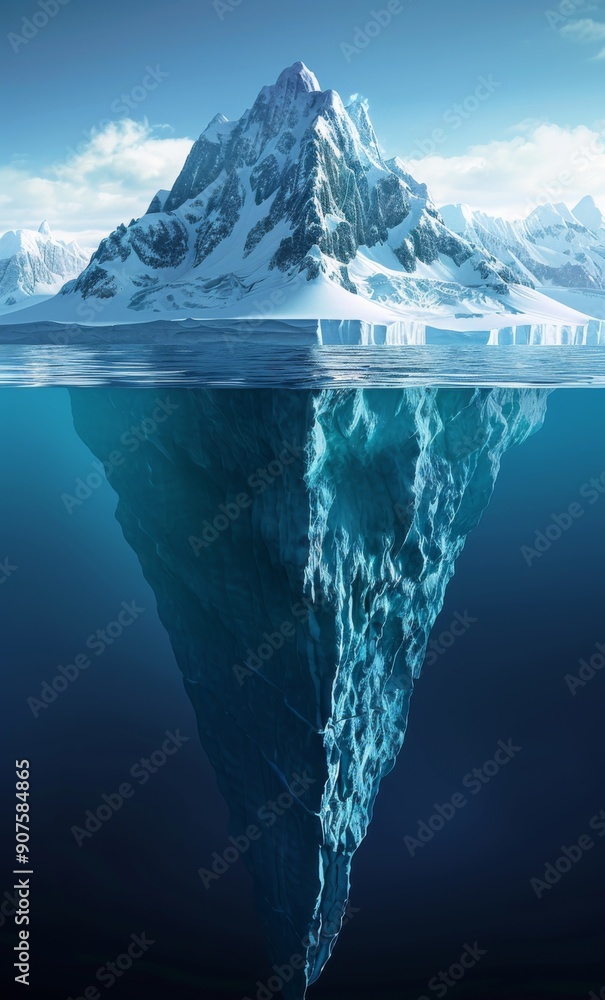 Unseen Threats Loom Beneath the Surface: A Visual Metaphor for Hidden ...
