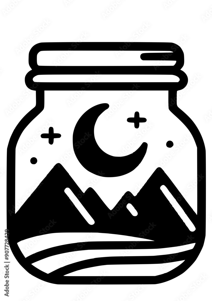 Стоковое векторное изображение «Mountains Landscape SVG, Gorpcore SVG ...