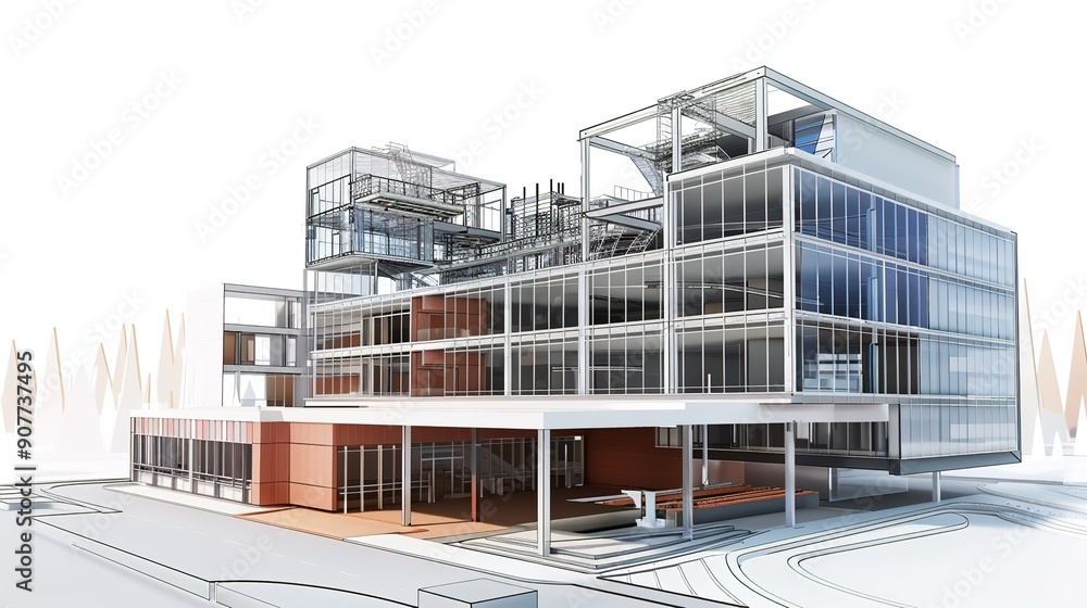 Revit Diagram: Detailed Architectural Design and Building Information ...