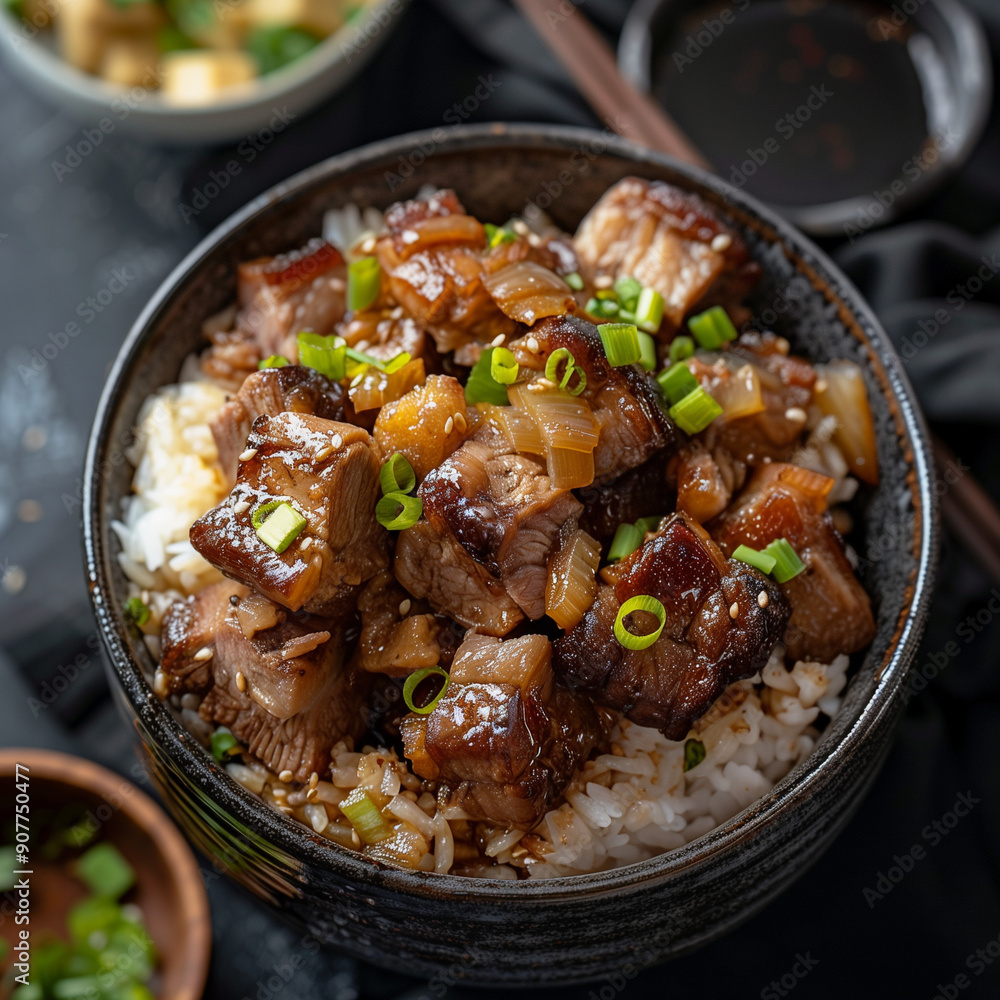 Pressure Cooker Lu Fan: Taiwanese Braised Pork Stock Photo | Adobe Stock