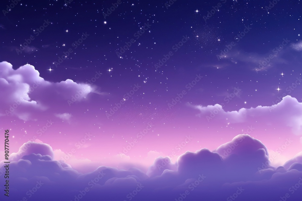 Purple night sky backgrounds. Stock Photo | Adobe Stock