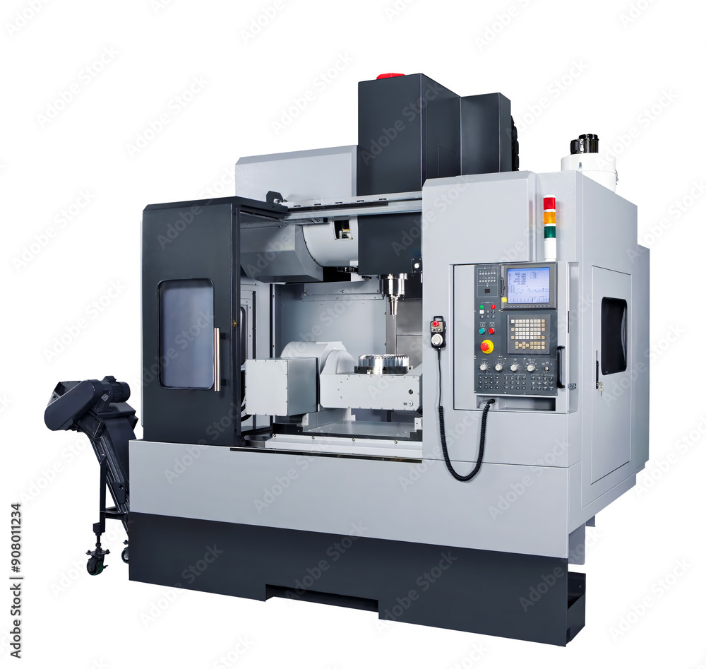 Manufacturing professional metalworking machine. Industrial concept ...