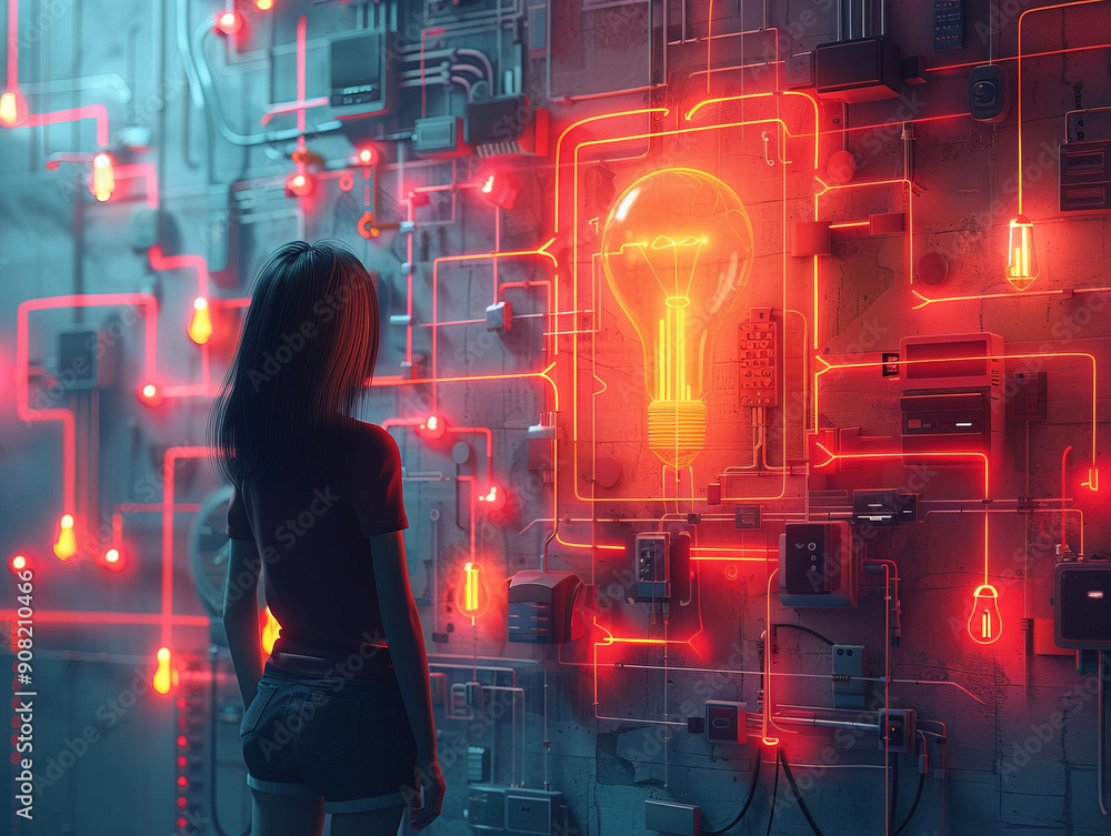 HR Innovation conception. Artificial intelligence innovation. AI ...
