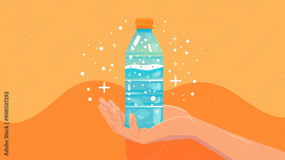 Stay Hydrated - Person Holding Glass Water Bottle for Healthy Lifestyle ...